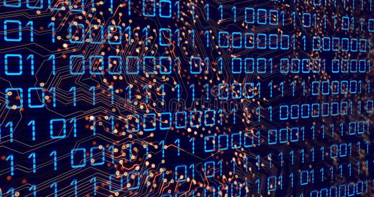 Image of Binary Code Over Integrated Circuit Stock Image - Image of community, circuit: 267620749