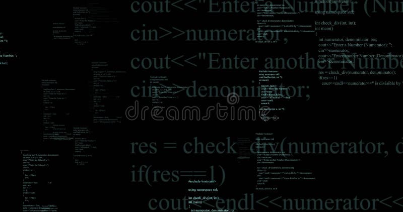 Image Of Binary Coding And Data Processing On Black Background Stock Illustration Illustration