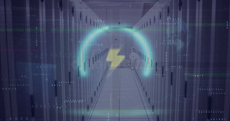 Image Of Binary Coding And Data Processing Over Computer Servers Stock Image Image Of Finance