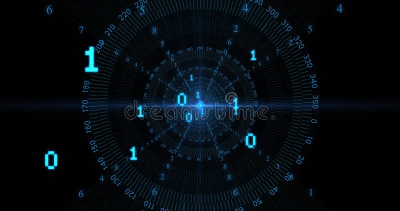 Image of Binary Coding and Data Processing Over Scopes Stock Photo - Image of connections ...