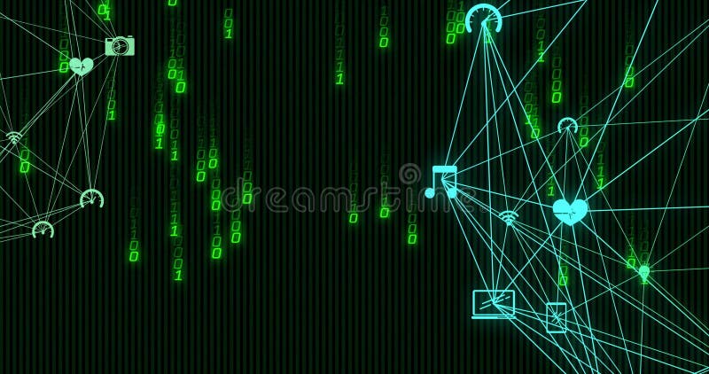 Data Globes Connected with Dotted Texture Stock Illustration - Illustration of green, stand ...