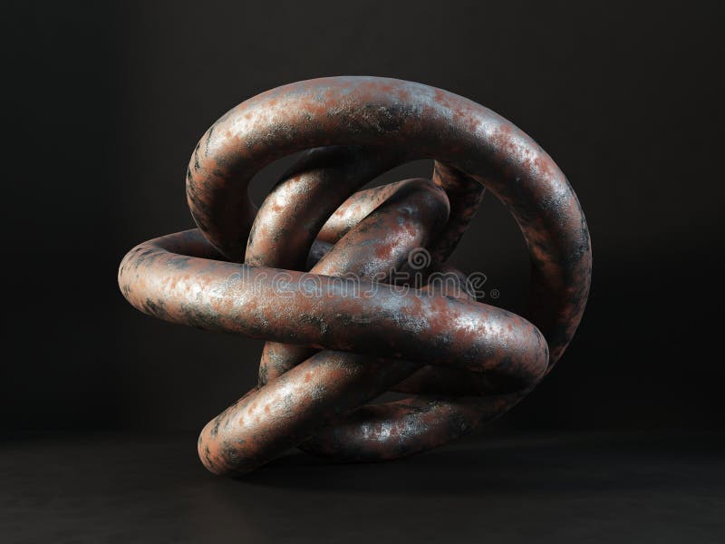 The Image of a Bionic Figure, 3D Rendering Stock Illustration ...