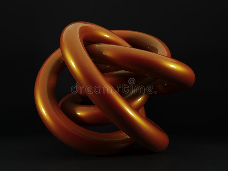 The Image of a Bionic Figure, 3D Rendering Stock Illustration ...