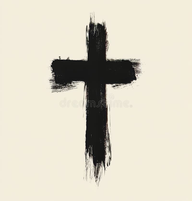 An Image of a Black Incorrect Mark with a Brush Stroke Texture on a ...