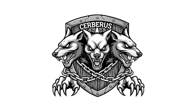 Cerberus heads stock vector. Illustration of hellhound - 90271236
