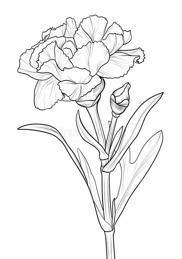 Carnation Simple Stock Illustrations – 1,825 Carnation Simple Stock ...
