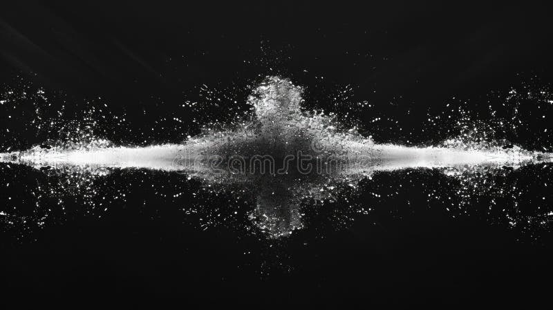 The Image is a Black and White Photograph of a Particle Accelerator ...