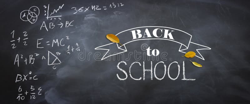 Image of Blackboard with Math Calculation Stock Photo - Image of ...