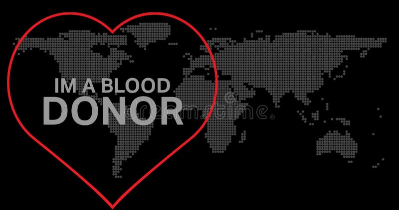 Image of Blood Donation Text Over World Map Stock Illustration ...