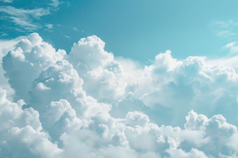 Image of Blue Cloudy Sky in Daytime. Texture for Background Usage Stock ...