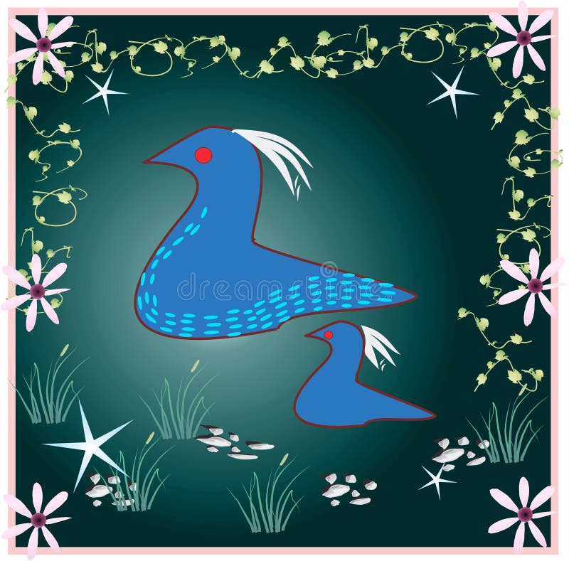 That is the Image of Blue Dove Illustration Stock Illustration ...