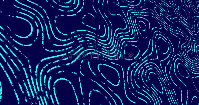 Image of Blue Line Trails Moving in Hypnotic Motion on Seamless Loop on ...