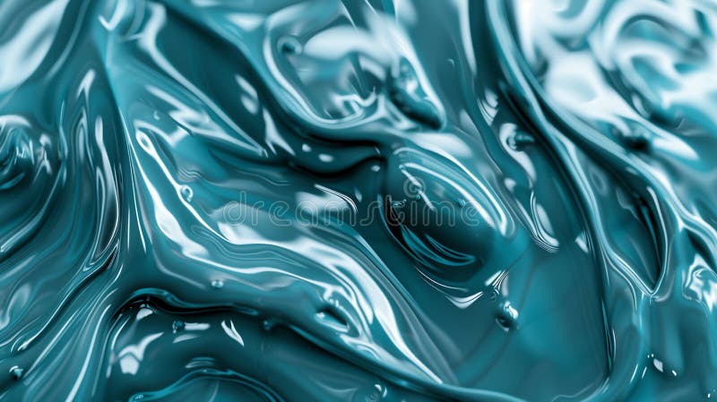 The Image is of a Blue Liquid with a Shiny, Reflective Surface ...