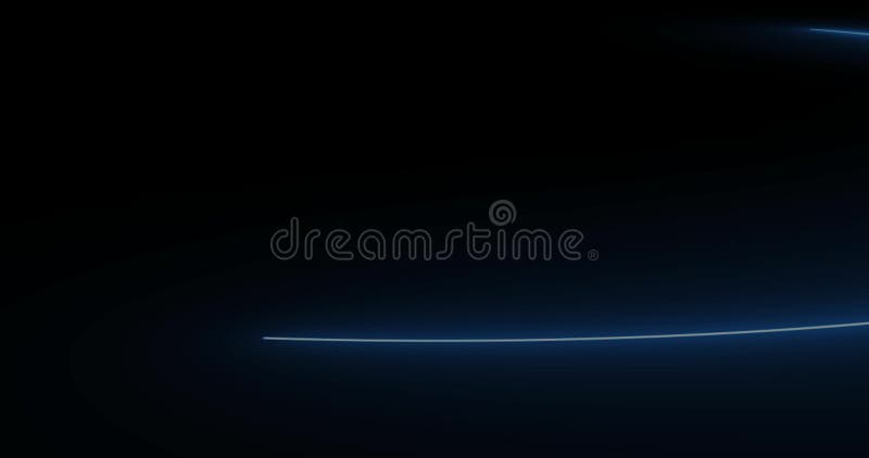 Image of Blue Neon Trails on Black Background Stock Illustration ...