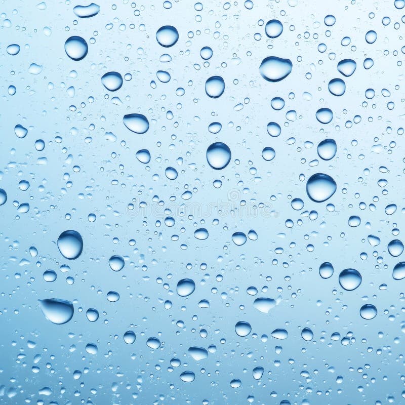 The Image is of a Blue Sky with Many Small Water Droplets Scattered ...