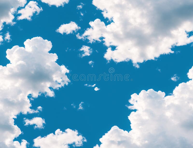 A Blue Sky with White Clouds. - Seamless and Tileable Stock Image ...