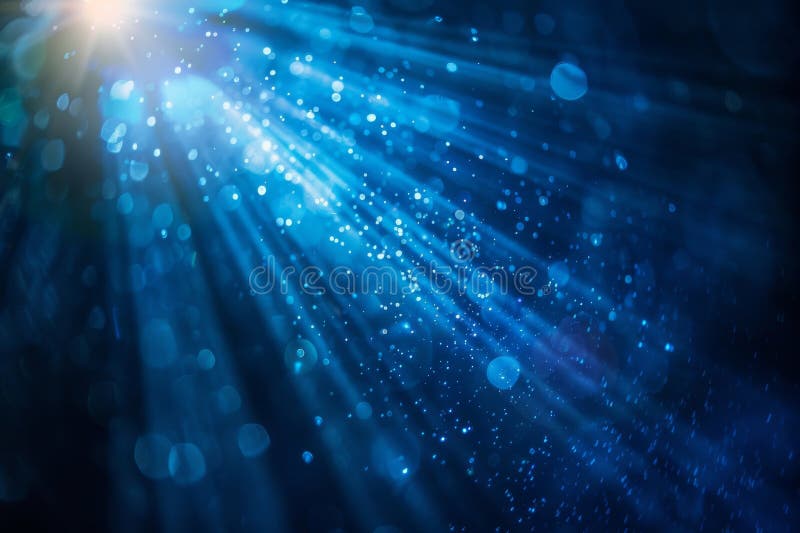 Image of Blue Spotlight with Lens Flare Stock Illustration ...