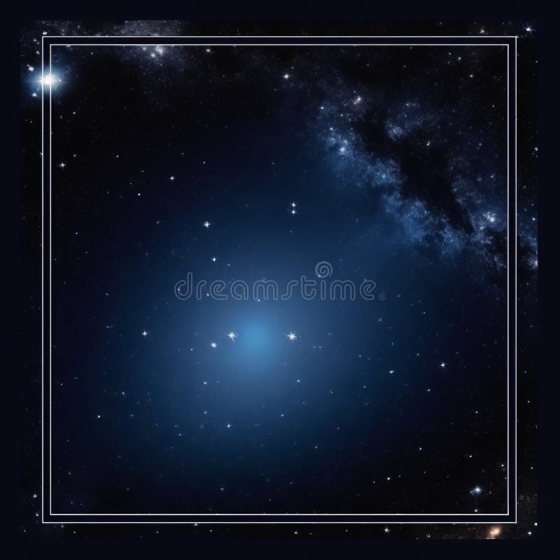 An Image of a Blue Star in the Night Sky Stock Illustration ...
