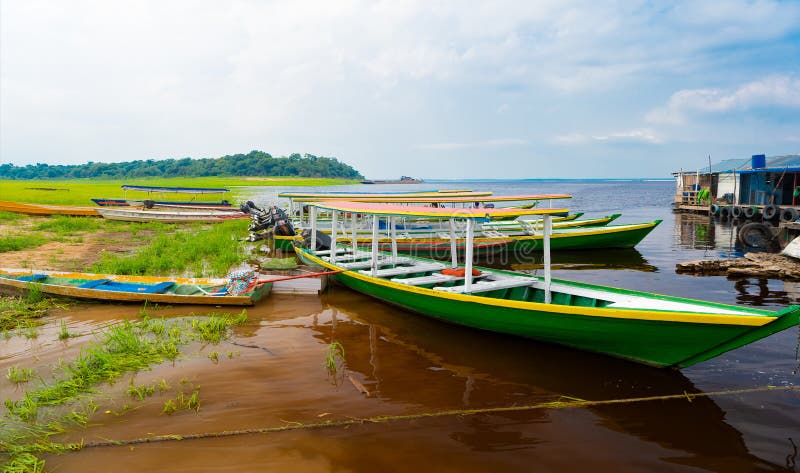 Image of Boat at Riverside. Boat at Riverside Nature. Wooden Boat at ...