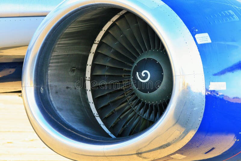 CLOSE VIEW of BOEING-737 ENGINE Editorial Stock Photo - Image of engine ...