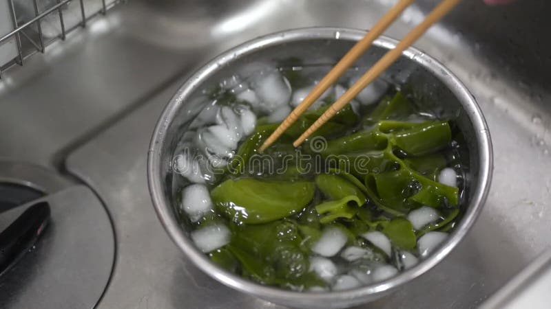 Cooling Boiled Turnips in Ice Water Stock Video - Video of washing ...