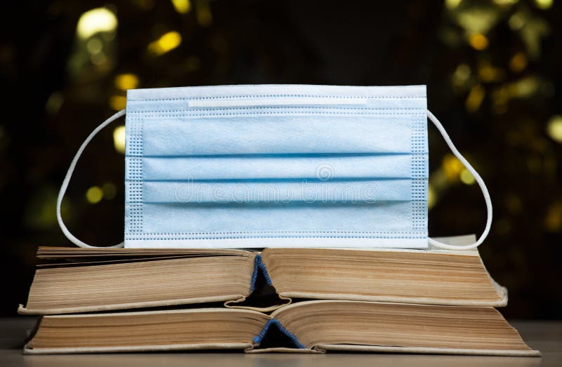 Image of Book Mask Dark Background Stock Photo - Image of blanket ...