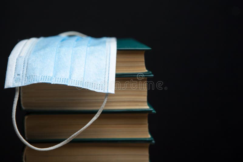 Image of Book Mask Dark Background Stock Photo - Image of education ...