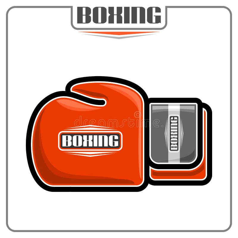 The image of boxing gloves stock vector. Illustration of black - 49904707