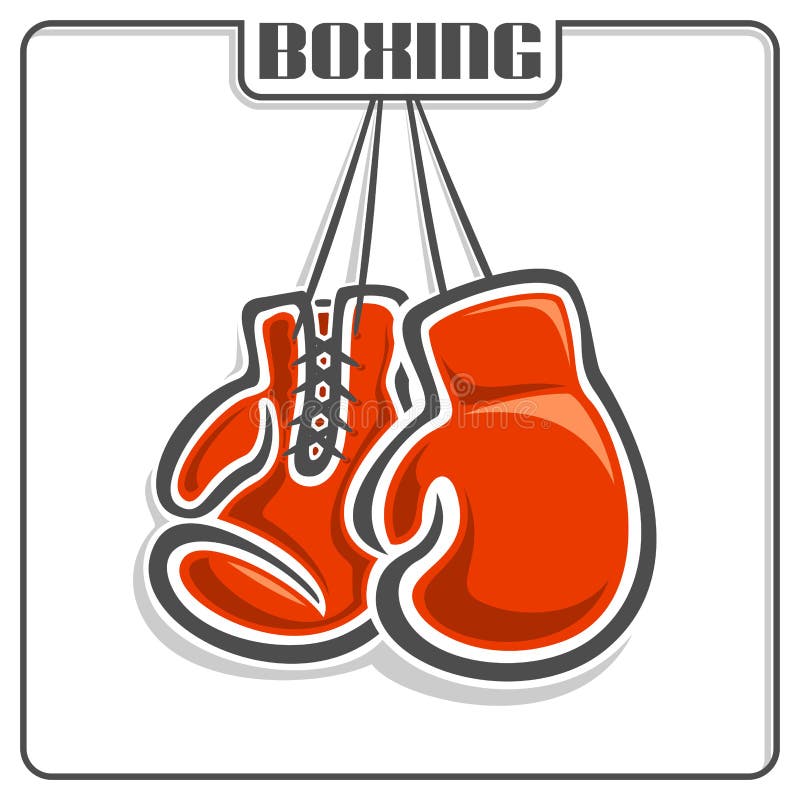 The image of boxing gloves stock vector. Illustration of club - 50345662