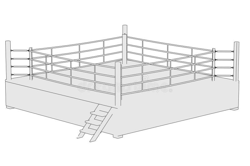 Image of boxing ring stock illustration. Illustration of boxing - 36716620
