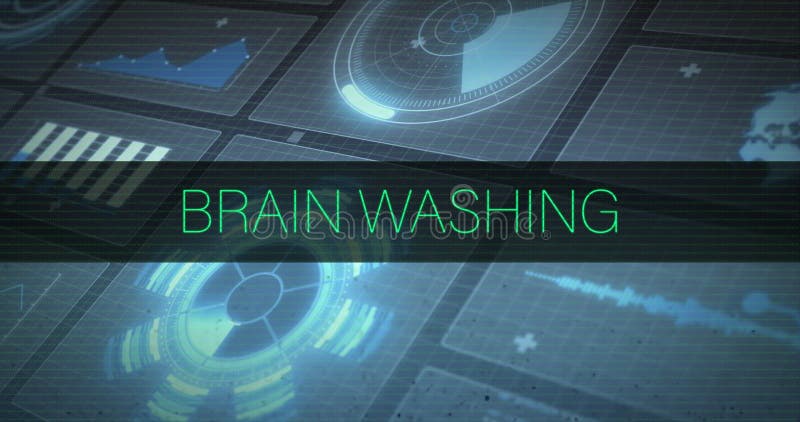 Image of Brain Washing Text and Data Processing Stock Photo - Image of ...