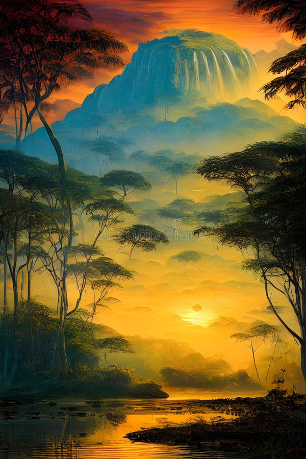 Image of a Brazilian Amazon Thick Jungle Landscape at Different Weather ...