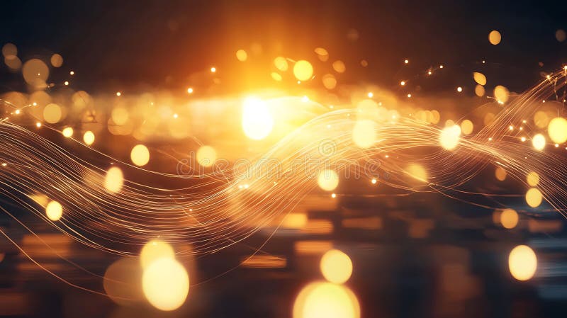 The Image is a Bright and Colorful Display of Light and Motion Stock ...