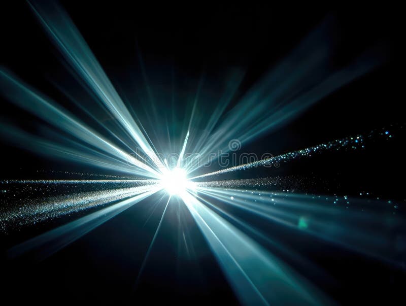 Image of a Bright Light Coming Out of a Black Background Stock ...