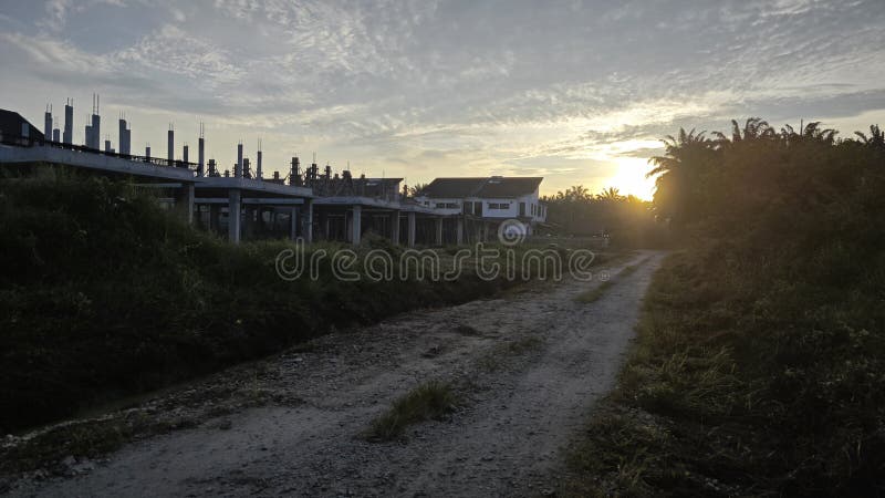 Bright Sunlight Beaming in the Middle of the Pathway the Distance ...