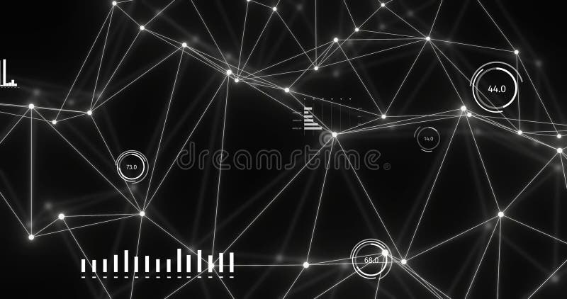 White Network Against Black Male AI and Mountain with Sunset Stock ...