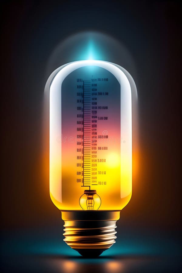 Image of the Brilliant Light Bulb Radiates Symbolized the Human Ideas ...
