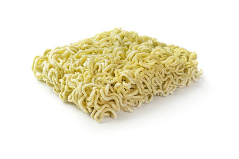 Image of Briquette of Yellow Noodles. Chinese Noodles Stock Image ...