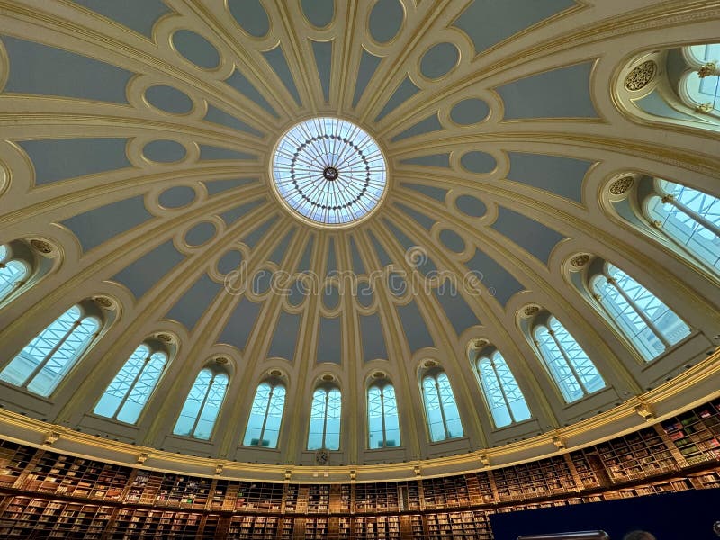 British Museum Library Ceiling Stock Image - Image of carving, landmark ...