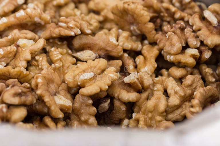 Image of Brown Walnut in Container Stock Image - Image of nutshell ...