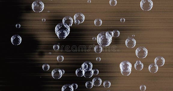 Image of Bubbles and Moving Trails on Black Background Stock Photo ...