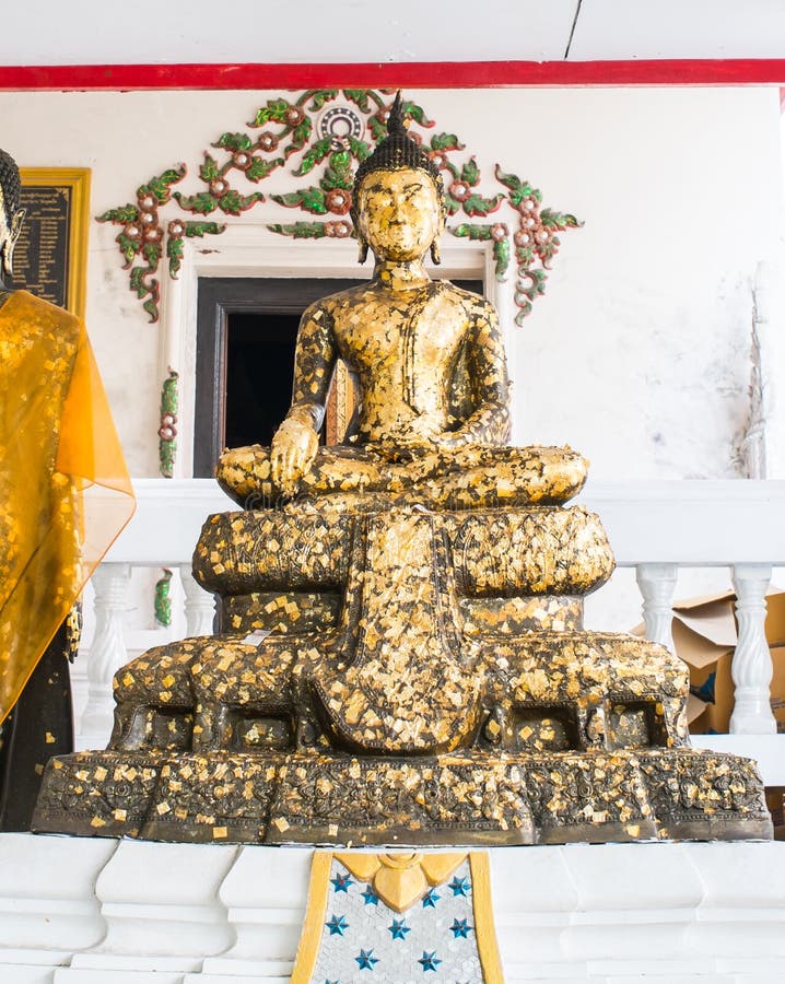 Image of Buddha with Gold Leaf Stock Photo - Image of traditional ...