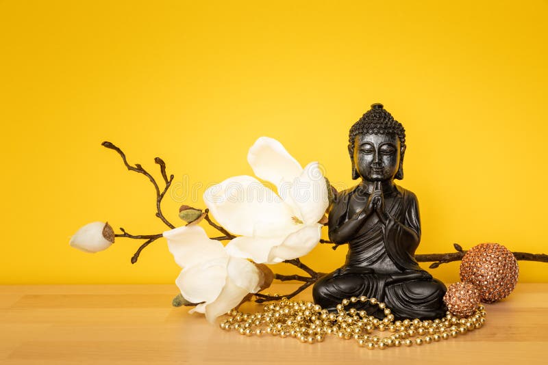 Buddha Statue Sign for Peace and Wisdom Stock Photo - Image of hand ...