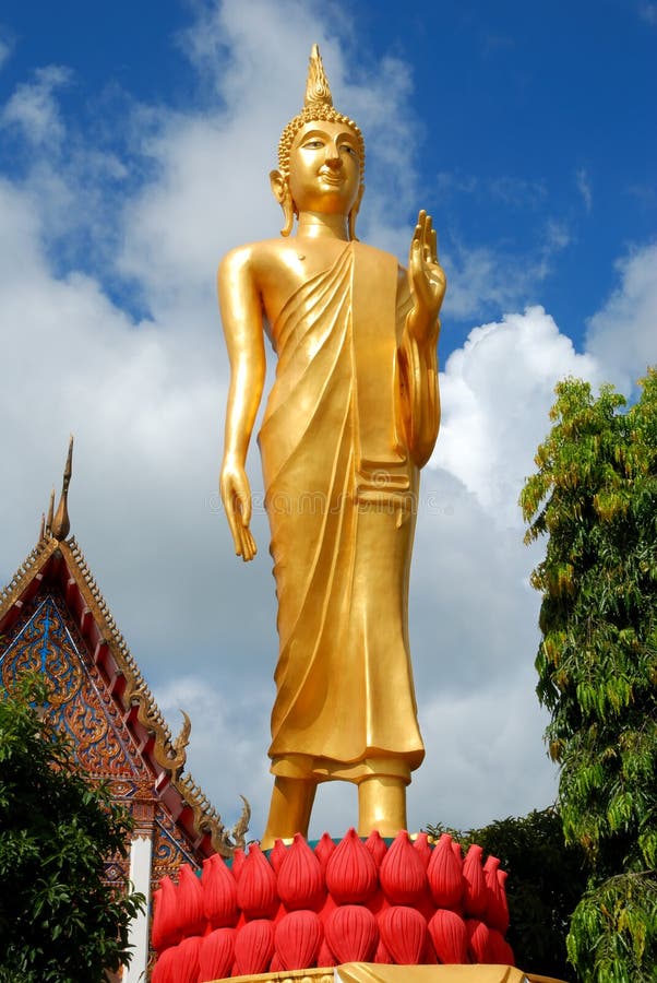 The Image of Buddha in the Temple Stock Image - Image of color, nature ...