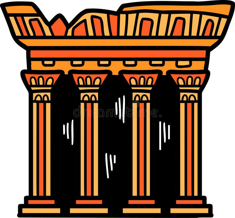 Four Pillars Stock Illustrations – 111 Four Pillars Stock Illustrations ...