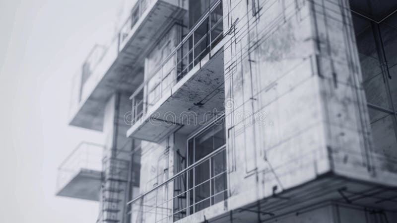 Image of a Building Under Construction, Suitable for Construction ...