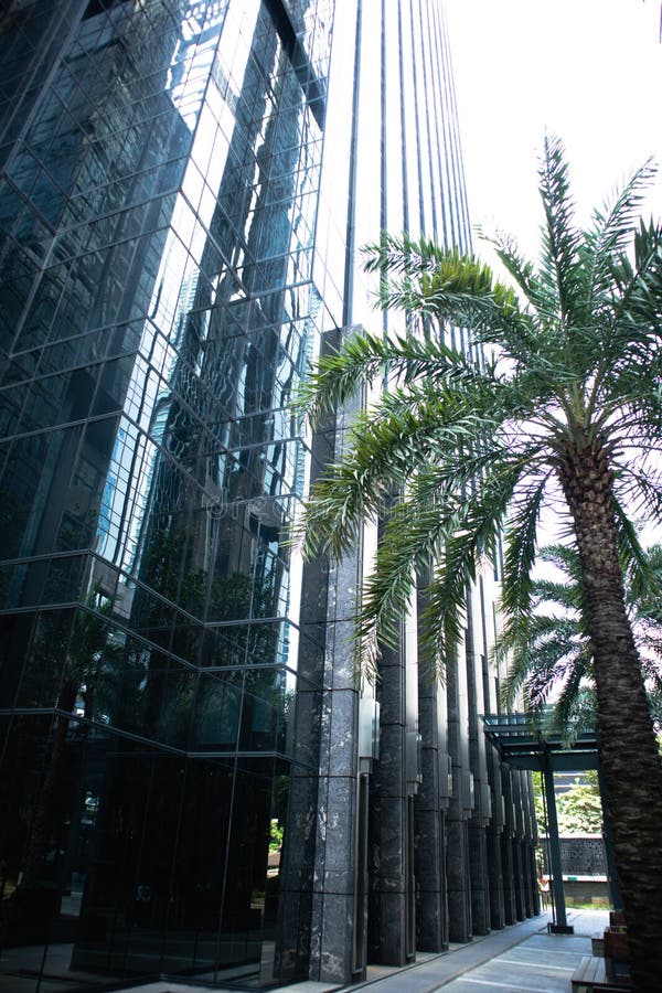 Image of Buildings and Trees in the Main Lobby at SCBD, Jakarta ...