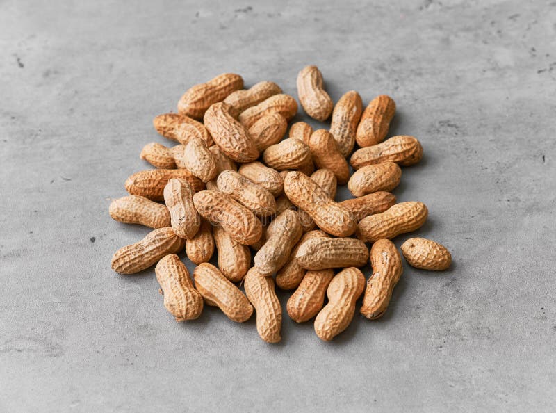 A Bunch of Peanuts on a White Background Stock Image - Image of organic ...
