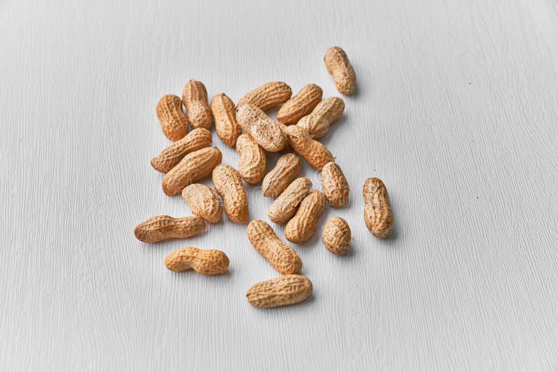 A Bunch of Peanuts on a White Background Stock Image - Image of organic ...