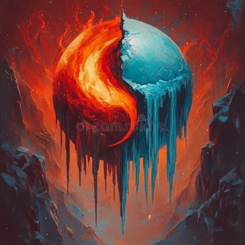 The Image of a Burning Earth, Signifying Climate Change, is Offered in ...